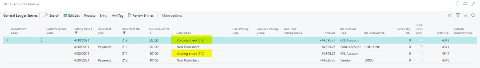 How to Void Checks in Microsoft Dynamics 365 Business Central