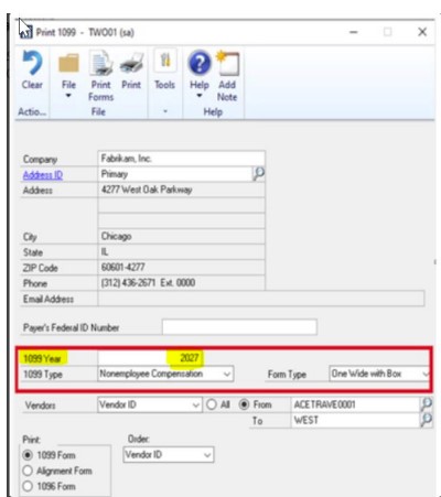 Microsoft Dynamics GP Year-End Close: AP & 1099 Processing