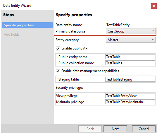 Axapta ERP: MICROSOFT DYNAMICS 365: DATA ENTITY FOR A TABLE WITHOUT A ...