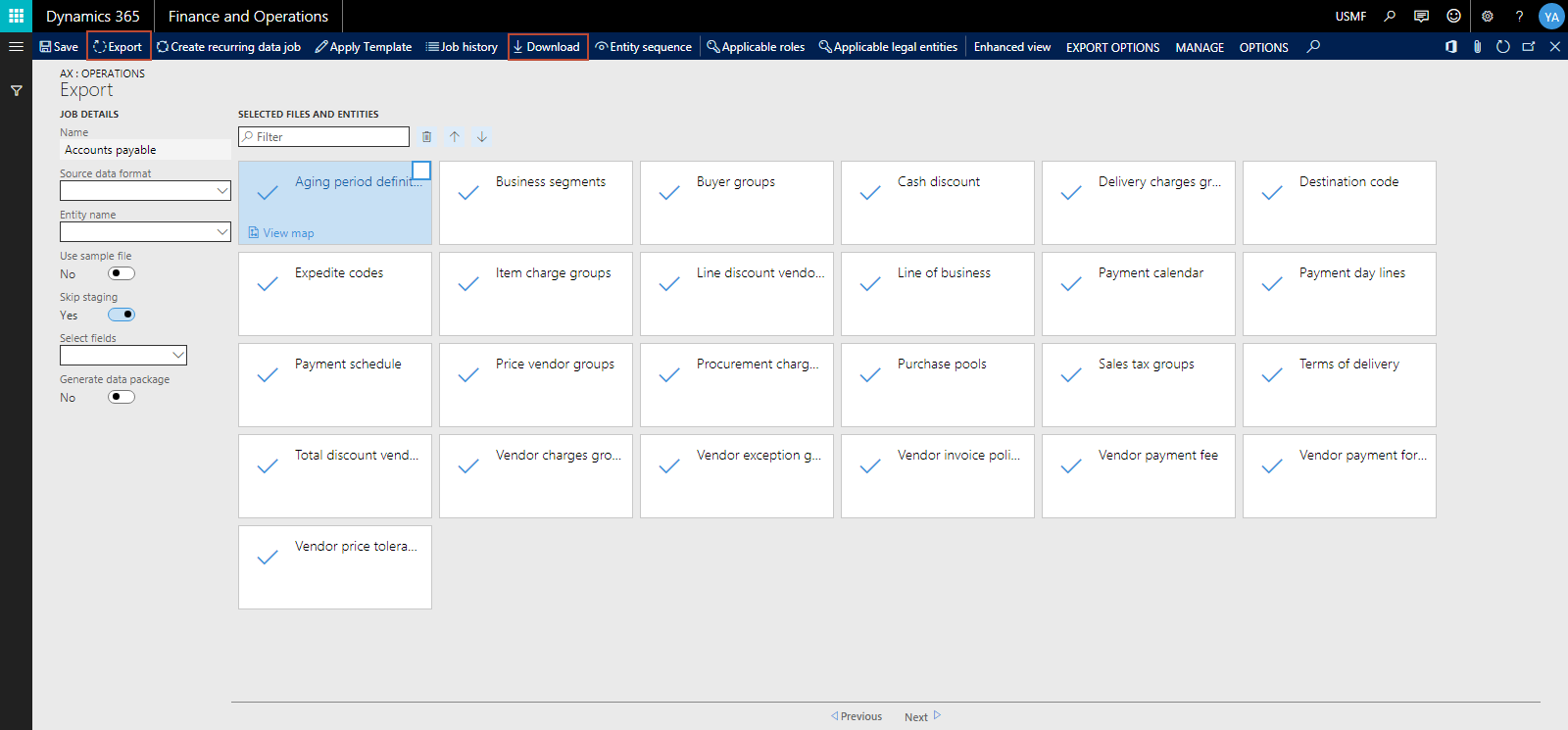 Microsoft Dynamics 365: Data Templates
