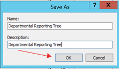 Creating reporting trees in Management Reporter
