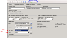 Creating reporting trees in Management Reporter
