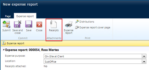 Microsoft Dynamics AX 2012 R3: Expense Entry