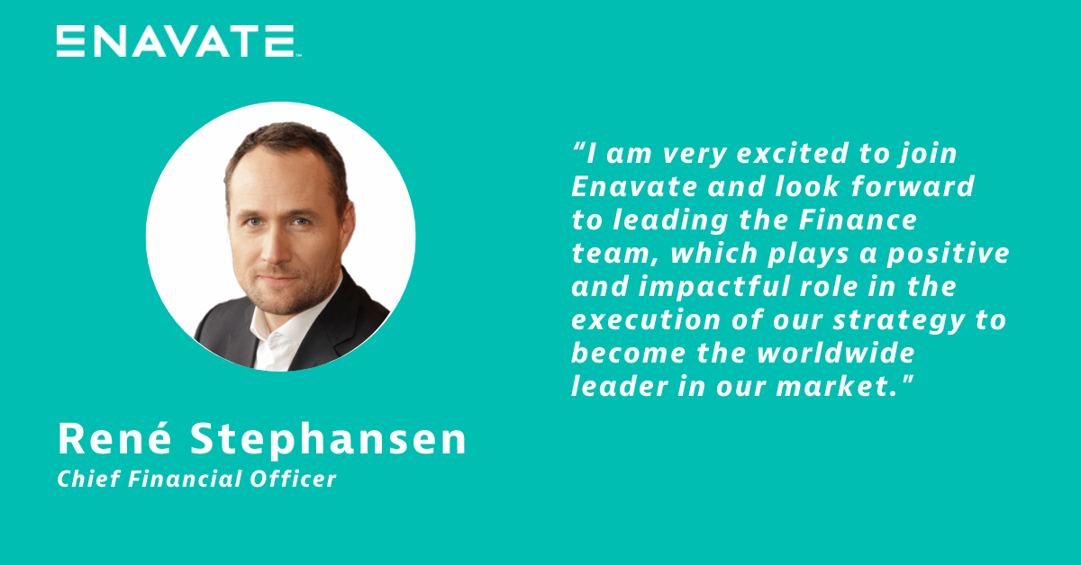 Enavate Welcomes New Chief Financial Officer, René Stephansen